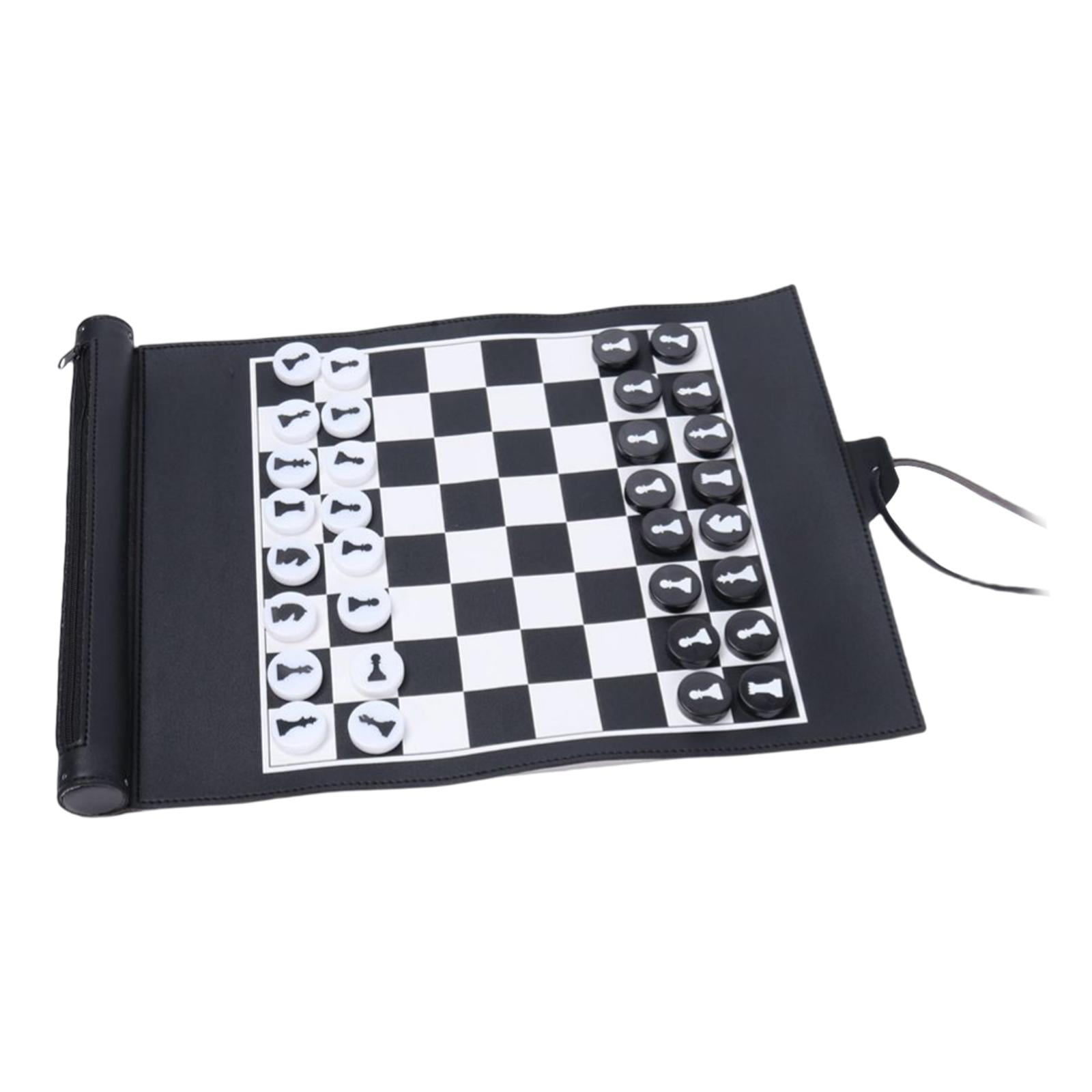 Entertainment Chess Game, PU Leather Chess Board, Traditional Chess ...