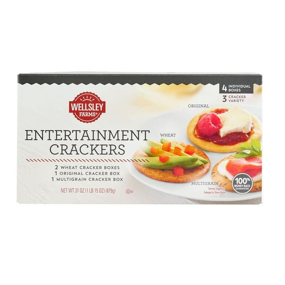Entertainment Crackers 4 Box Variety Pack (1lb 15 oz) 2 Original Wheat ...