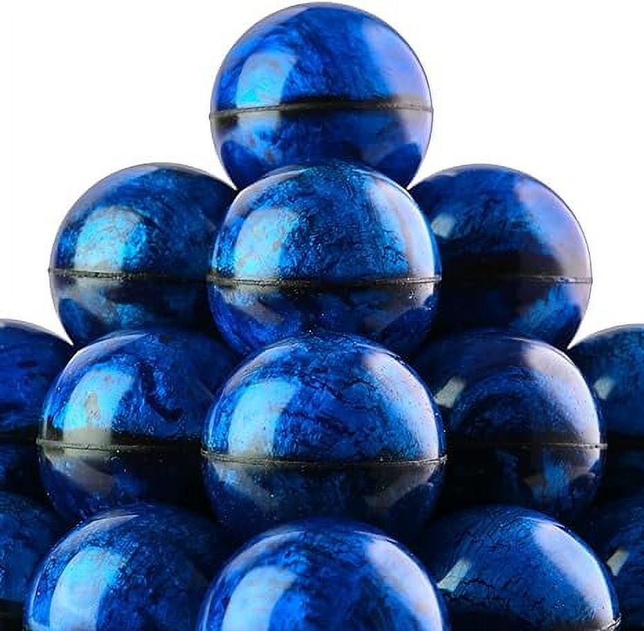 Entervending Bouncy Balls - Rubber Balls for Kids - Blue Bowling Bounce ...