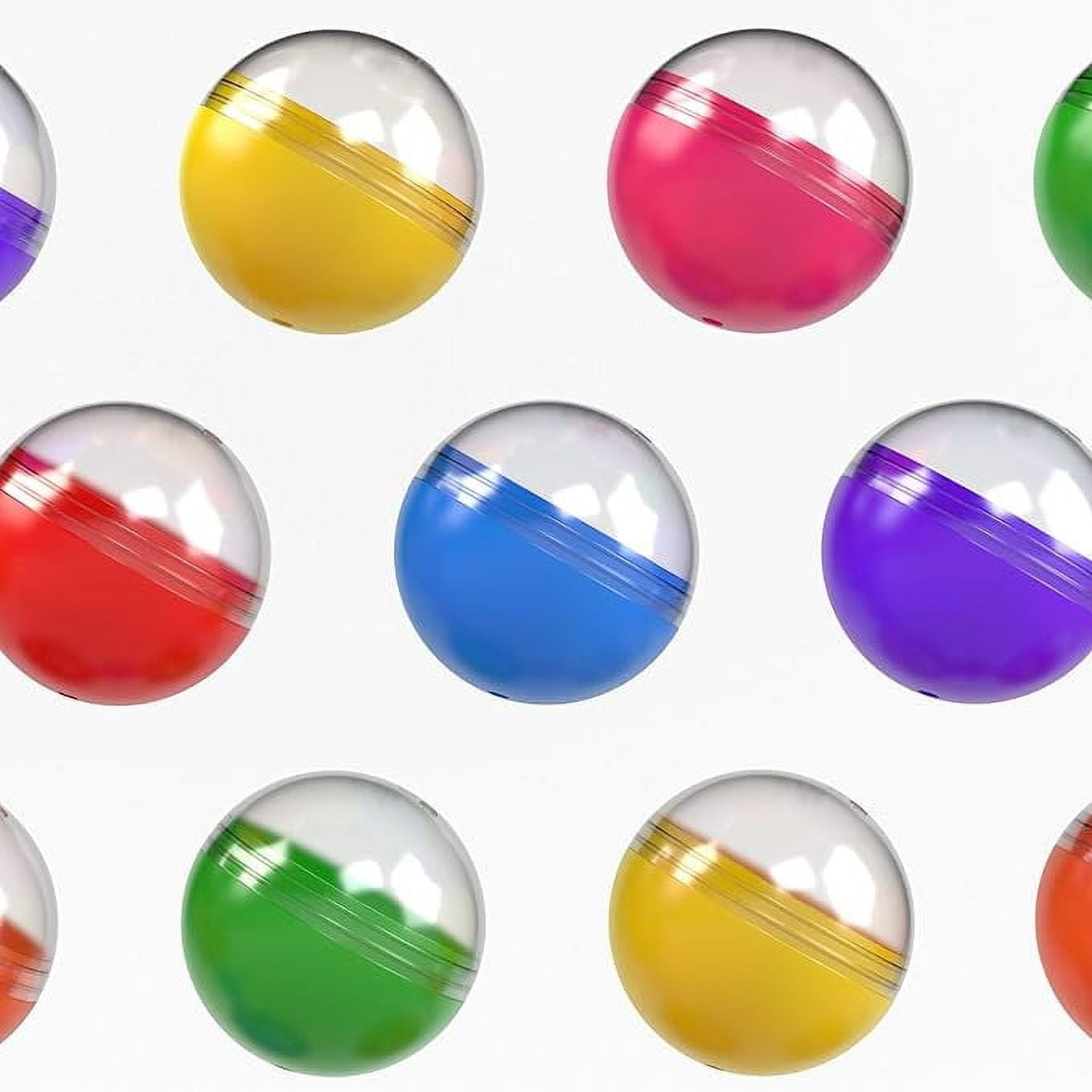 Entervending Empty Round Capsules 2 inch - Colored-Frosted Capsules 50 ...