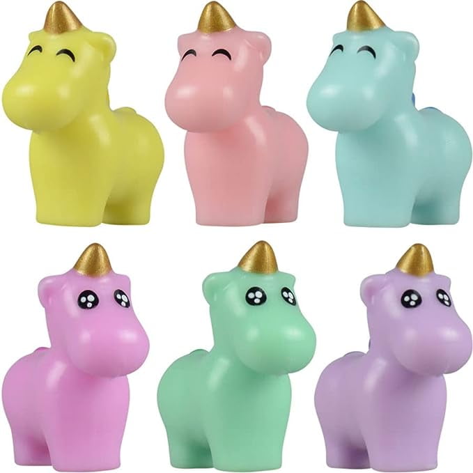 Entervending Little Unicorn Toy Figurines - Unicorn Figures 100 Pcs ...