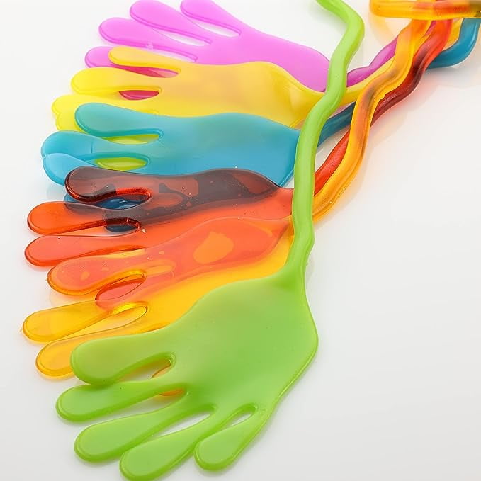 Entervending Sticky Hands for Kids - 6 Pcs Jumbo Slappy Hands ...