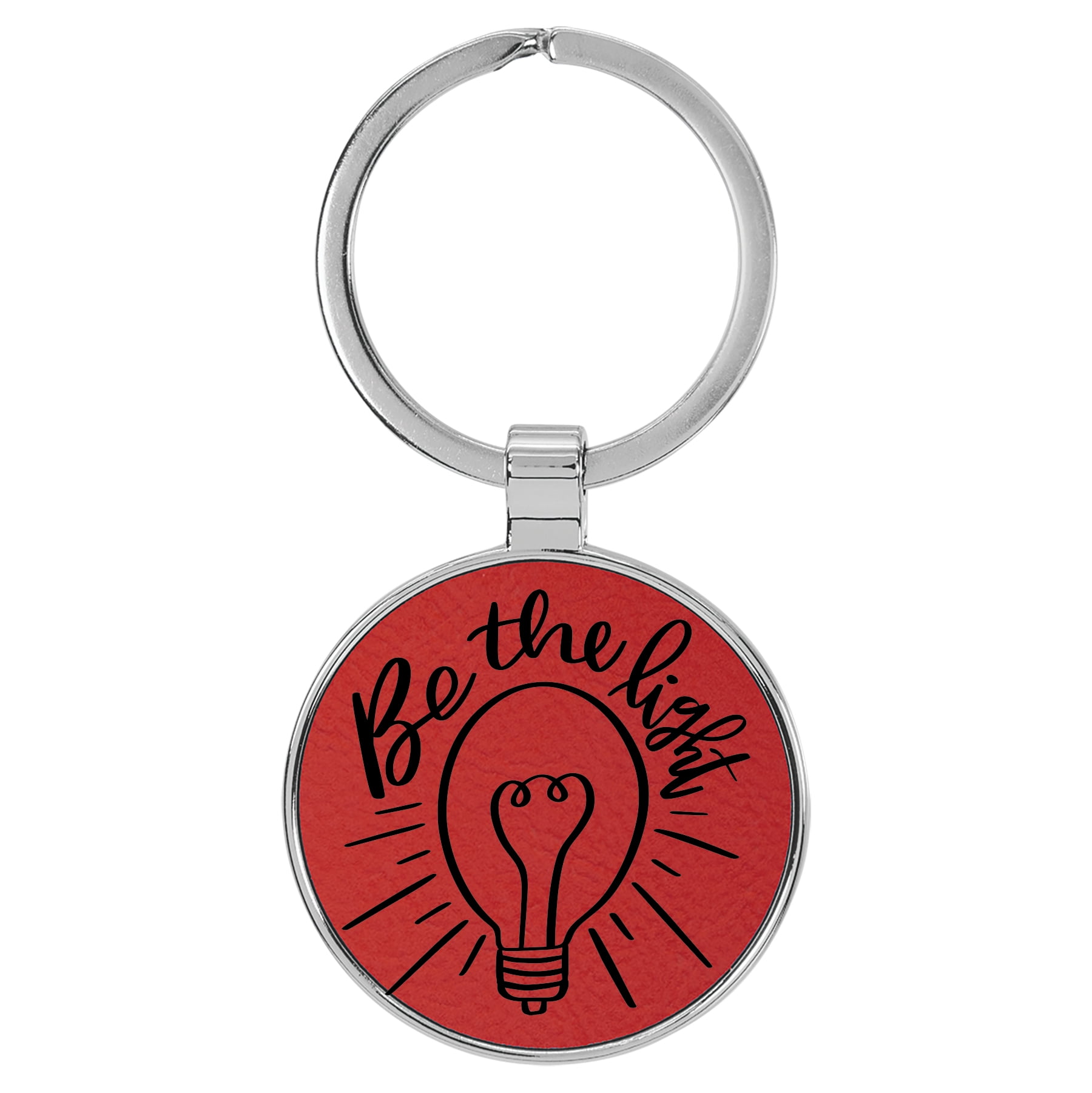 Enthoozies Be The Light Religious Red Laser Engraved Leatherette ...
