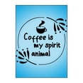 Enthoozies Coffee is My Spirit Animal 2.5" x 3.5" Refrigerator Magnet ...