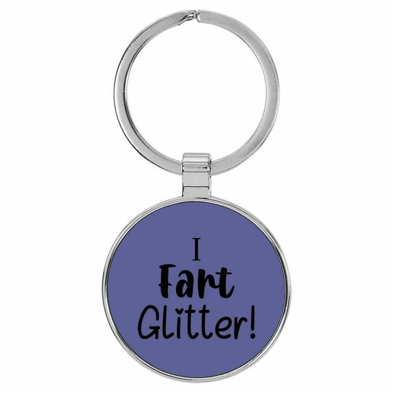 Enthoozies I Fart Glitter! Passing Gas Funny Purple Laser Engraved ...
