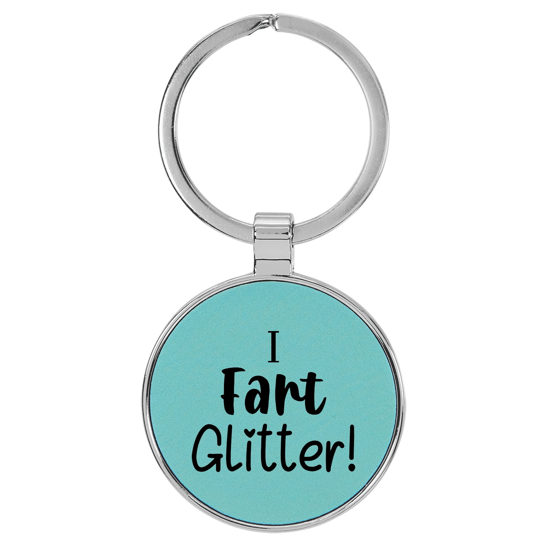 Enthoozies I Fart Glitter! Passing Gas Funny Teal Laser Engraved ...
