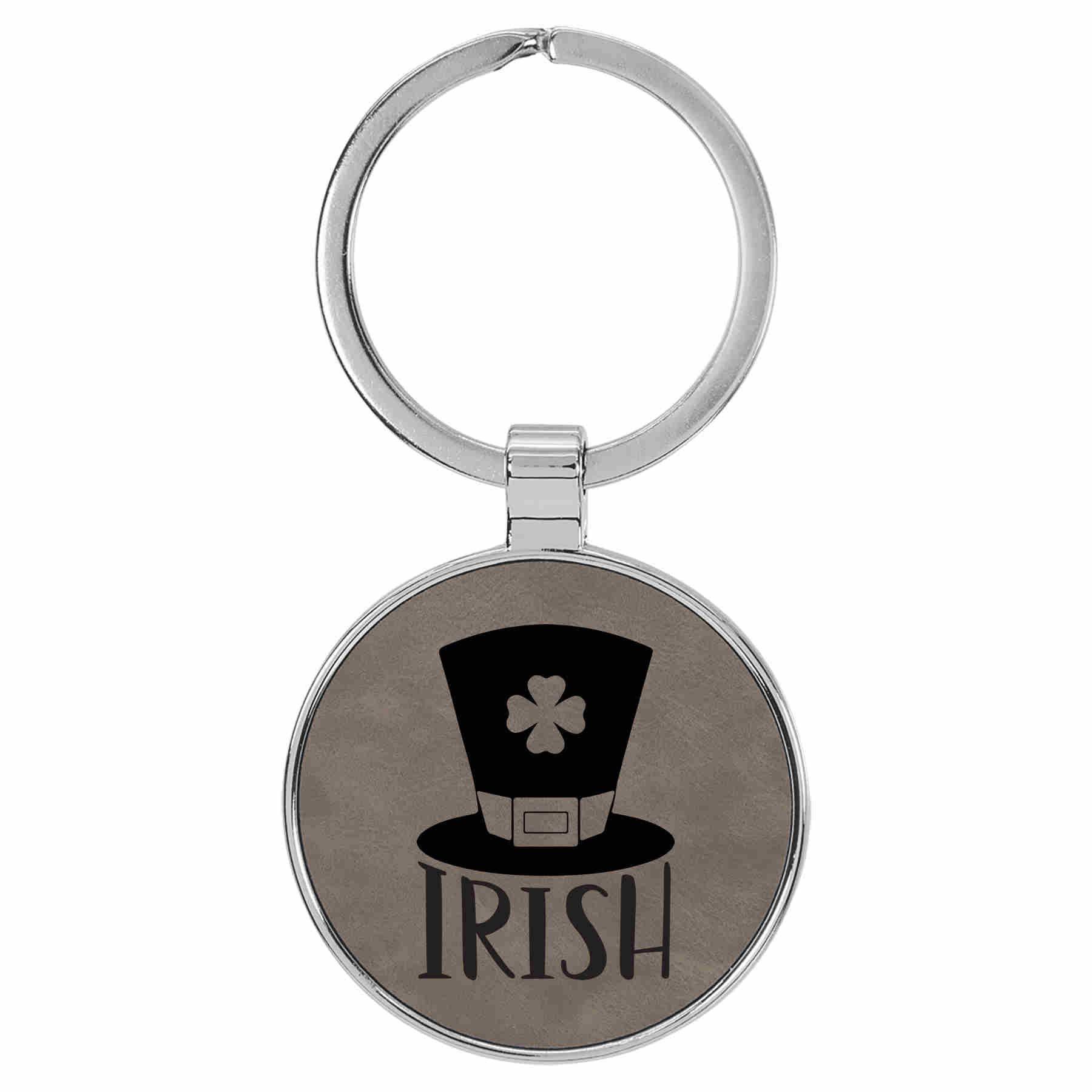 Enthoozies Irish Hat Saint Patrick's Day Gray Laser Engraved ...