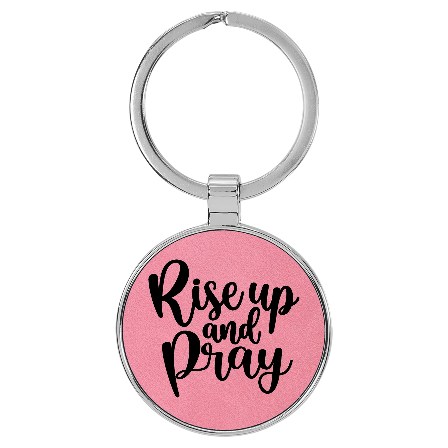 Enthoozies Rise up and Pray Religious Pink Laser Engraved Leatherette ...