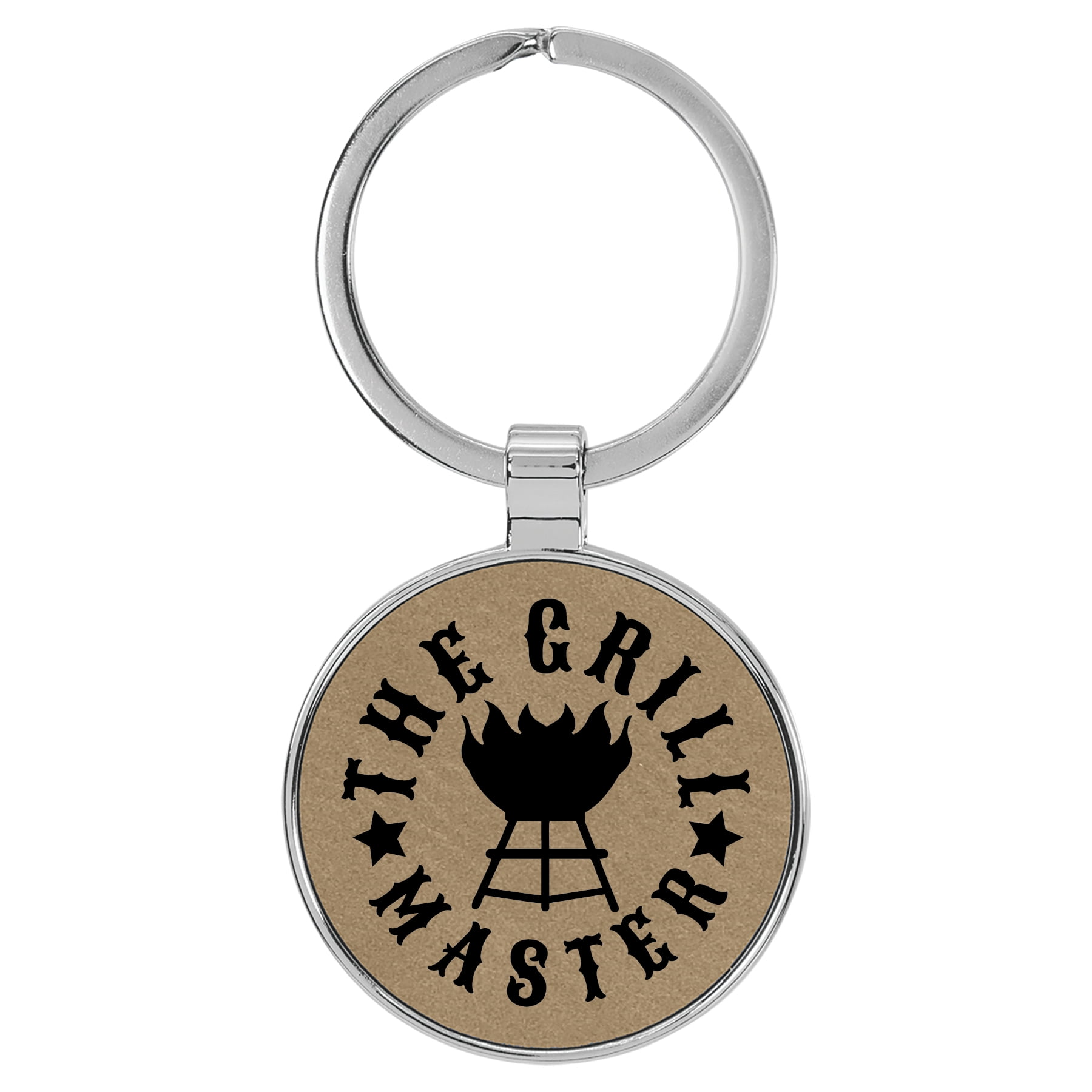 Enthoozies The Grill Master Light Brown Laser Engraved Leatherette ...