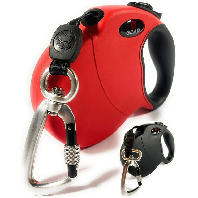 Enthusiast Gear Retractable Dog Leash with Locking Carabiner for Large ...