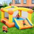 Entil 12ft(L)x9ft(W) Inflatable Bounce House with Blower, Big Slide ...