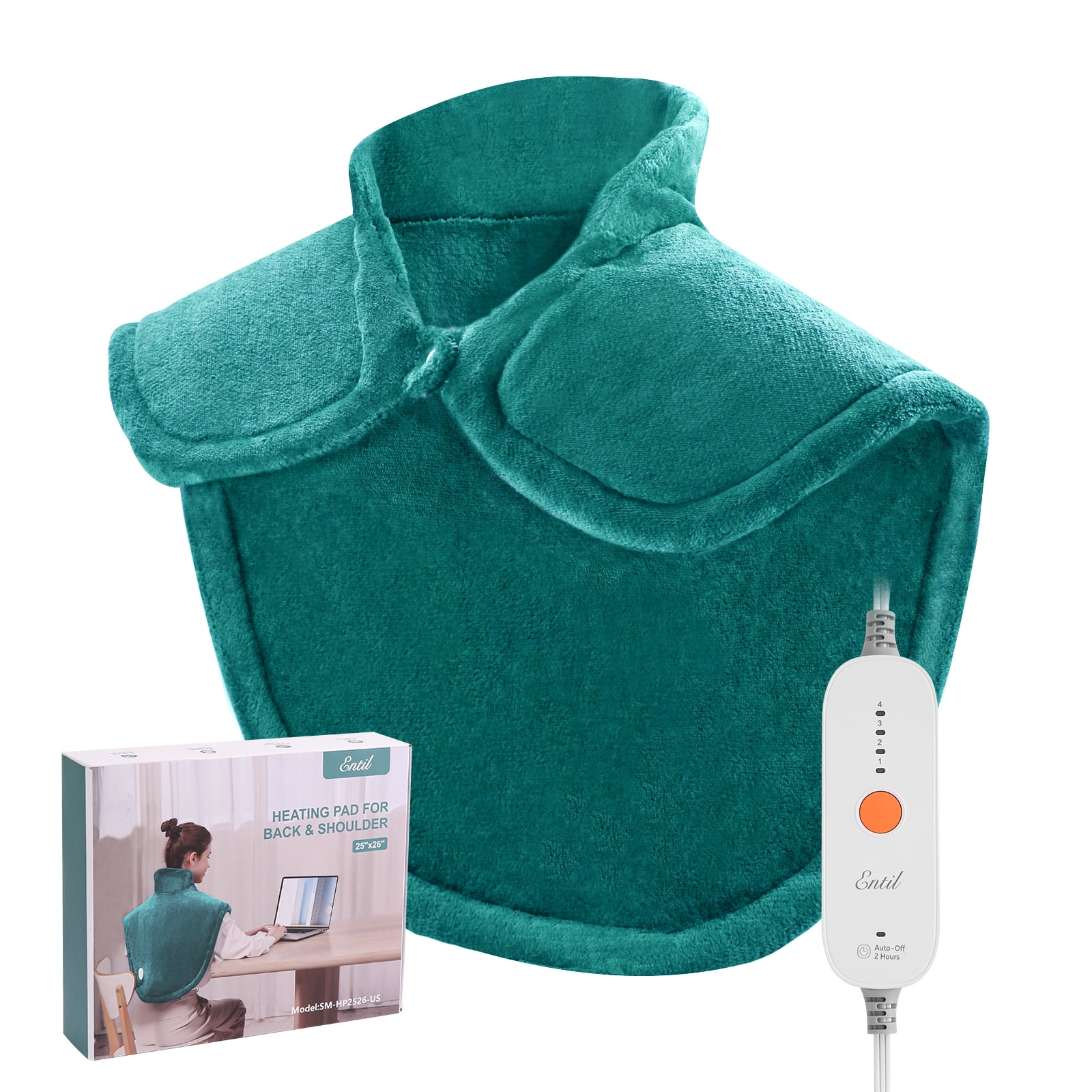 Entil Widen Heating Pad for Neck, Shoulder & Back, with 4 Heating ...