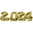 Raindrops 1 Set Golden 2024 Balloons for Graduation Party and Ball ...