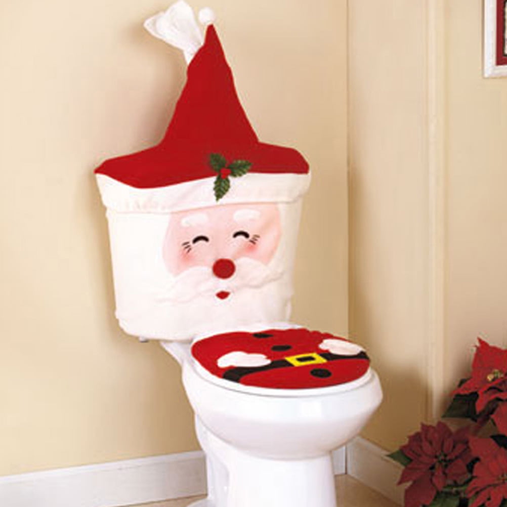 Entireivity 1 Set of Creative Christmas Themed Bathroom Pads Toilet ...