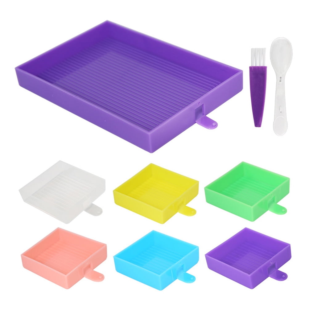 Entireivity 1 Set of Diamond Dotting Tray Nail Art Dotting Tool Holder ...