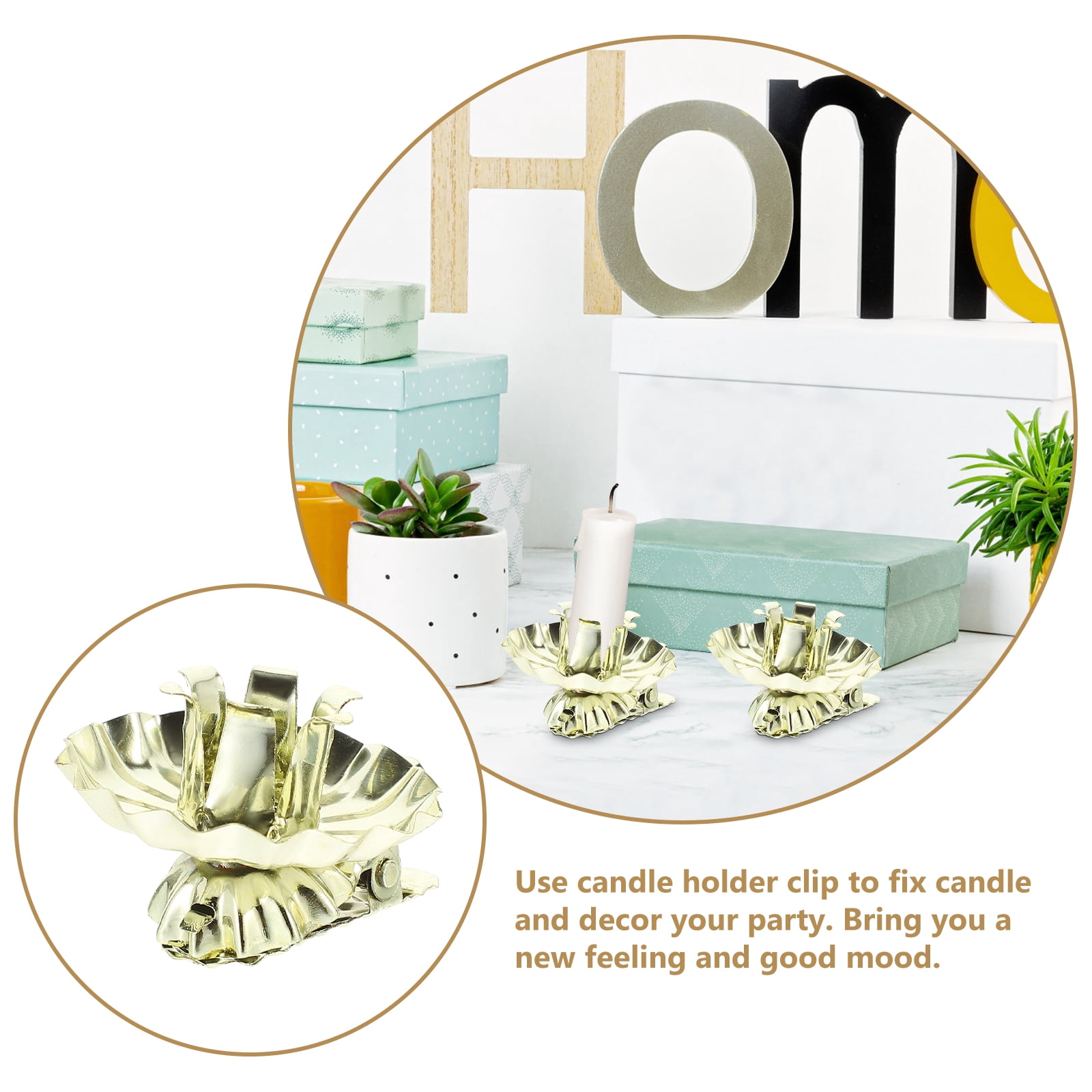 Entireivity 10pcs Clip On Candle Holders Christmas Tree Candle Clip ...