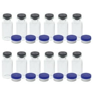 Brown Glass Vials Liquid Bottles Lab Screwcap Capacity Sample Travel ...