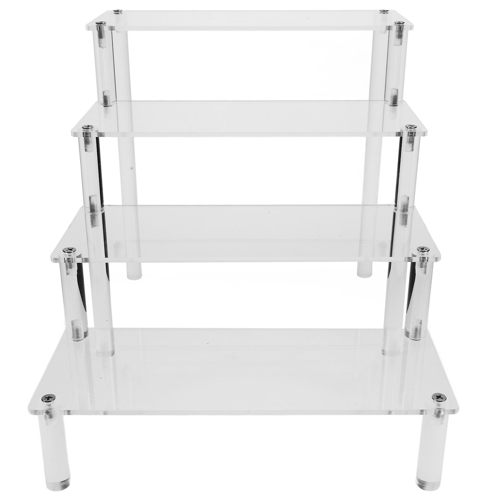 4 Tier Acrylic Display Stand for Home Transparent Collectibles ...