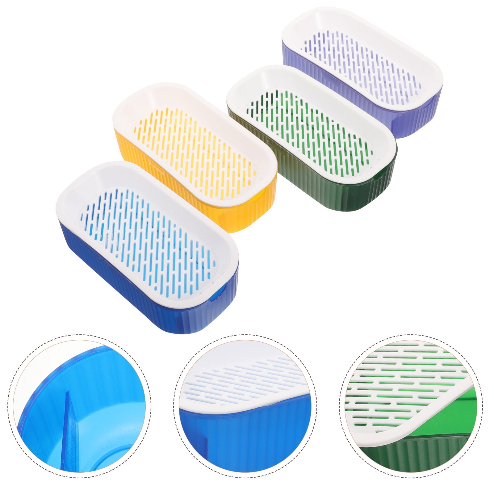 Entireivity 4Pcs Catnip Planter Box Plastic Reusable Catnip Cat Grass ...