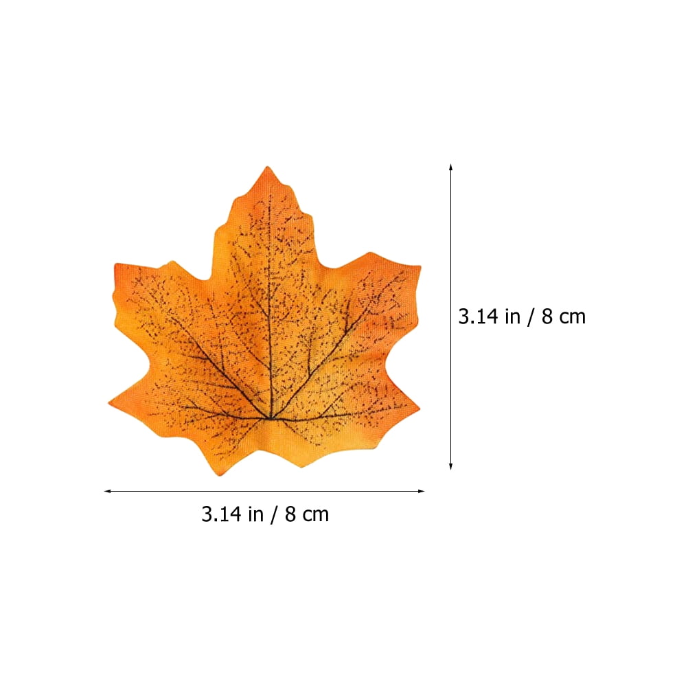 Entireivity 500pcs Artificial Maple Leaves Fake Leaf Decorations ...