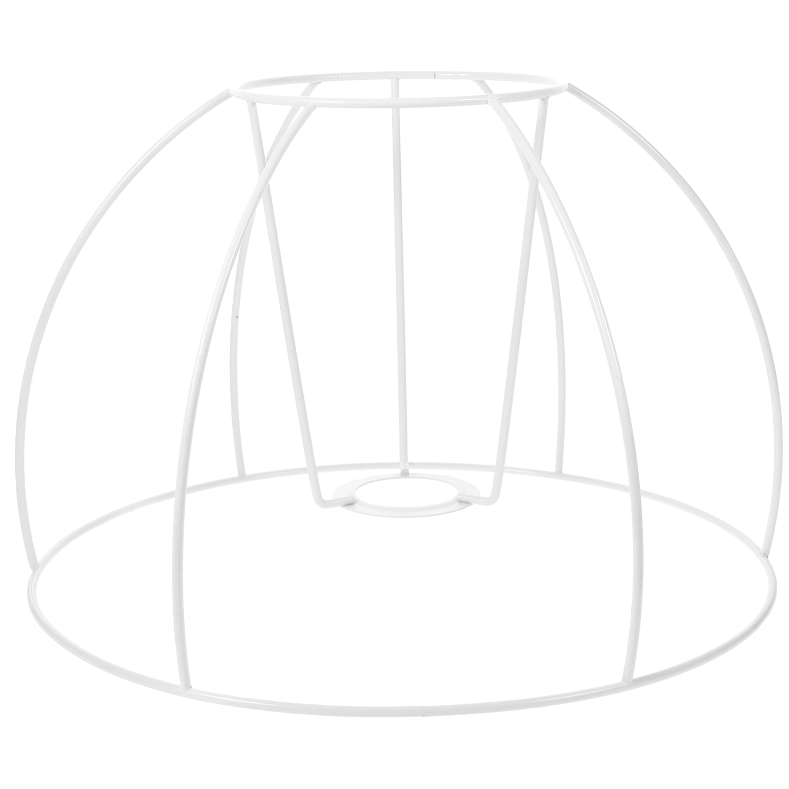 Raindrops White Metal Lampshade Frame for DIY Lamp Shade Guard Sturdy ...