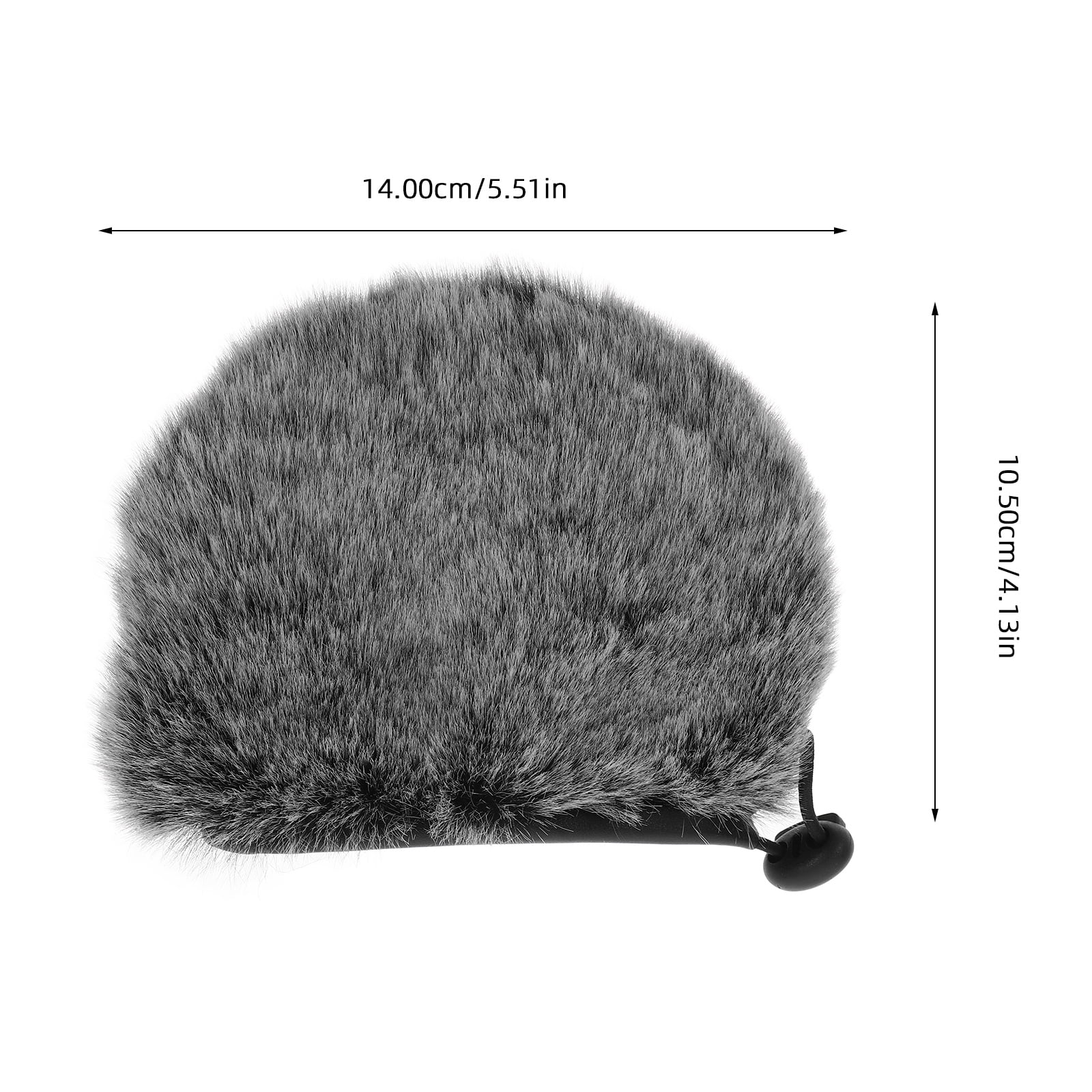 Entireivity Drawstring Microphone Cover Plush Mic Cover Windscreen Mic ...