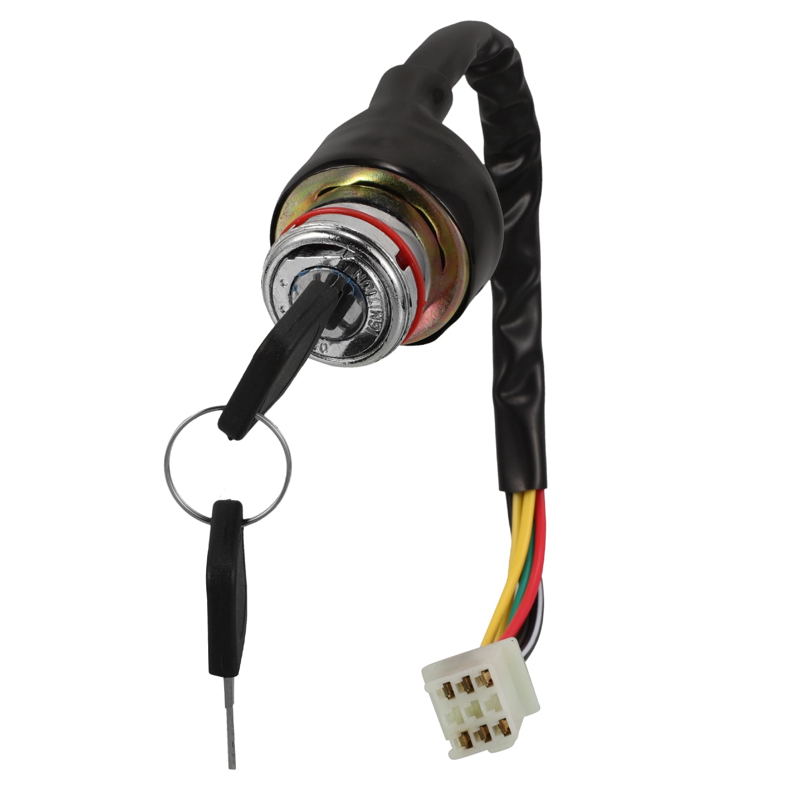 Raindrops 6 Wires Ignition Switch Replacement Key Switch for Chinese ...