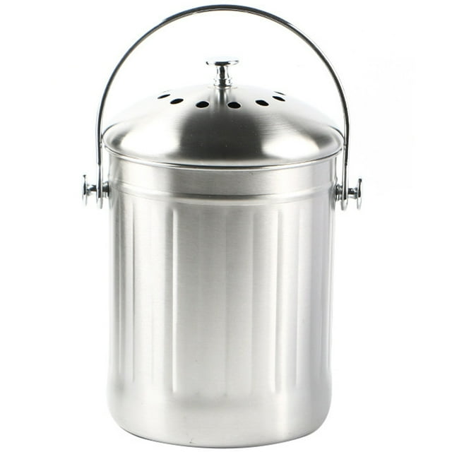 Entireivity Kitchen Garbage Bin Kitchen Trash Container Stainless Steel ...