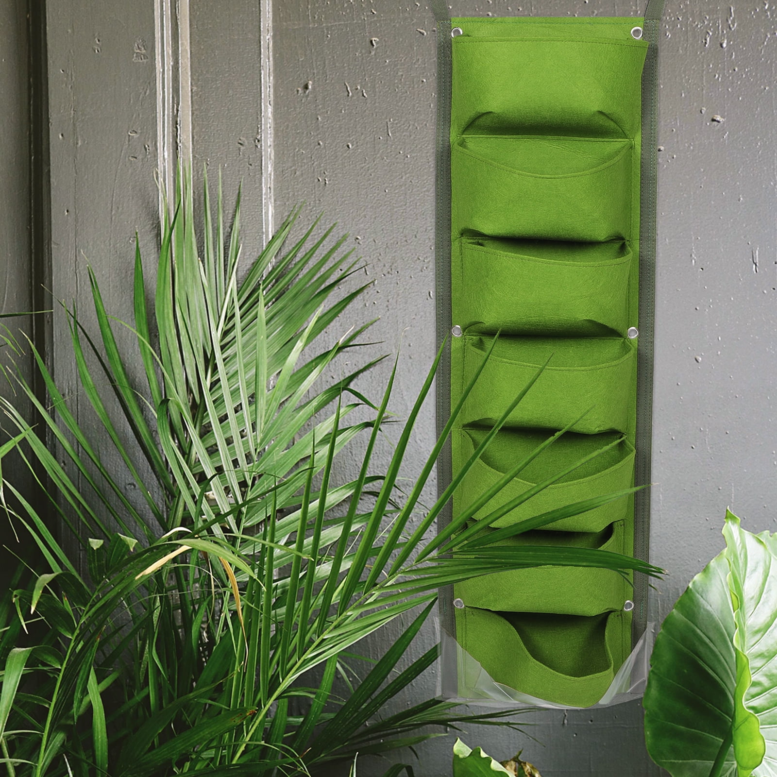 Entireivity Multiple Pocket Wall Hanging Planter Vertical Planting Bag ...
