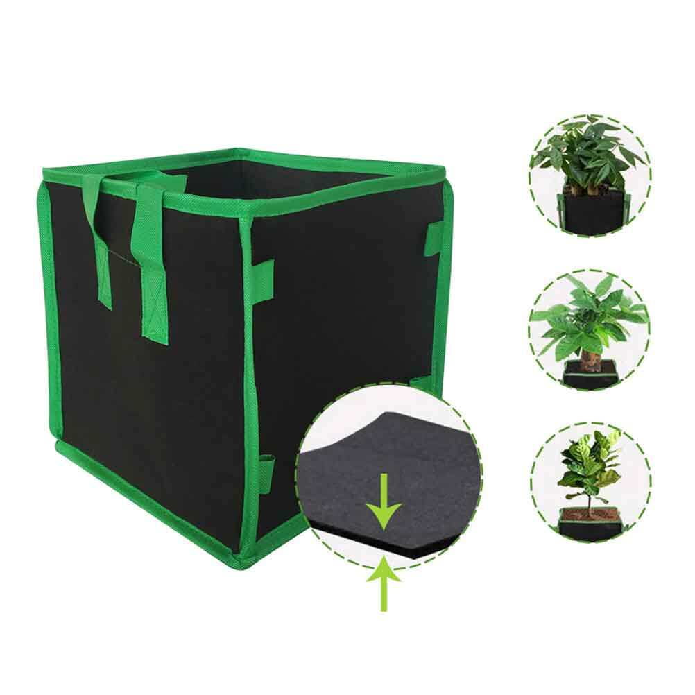 Entireivity Nonwovens Planting Pouch Square Planting Bag Plant Growing ...