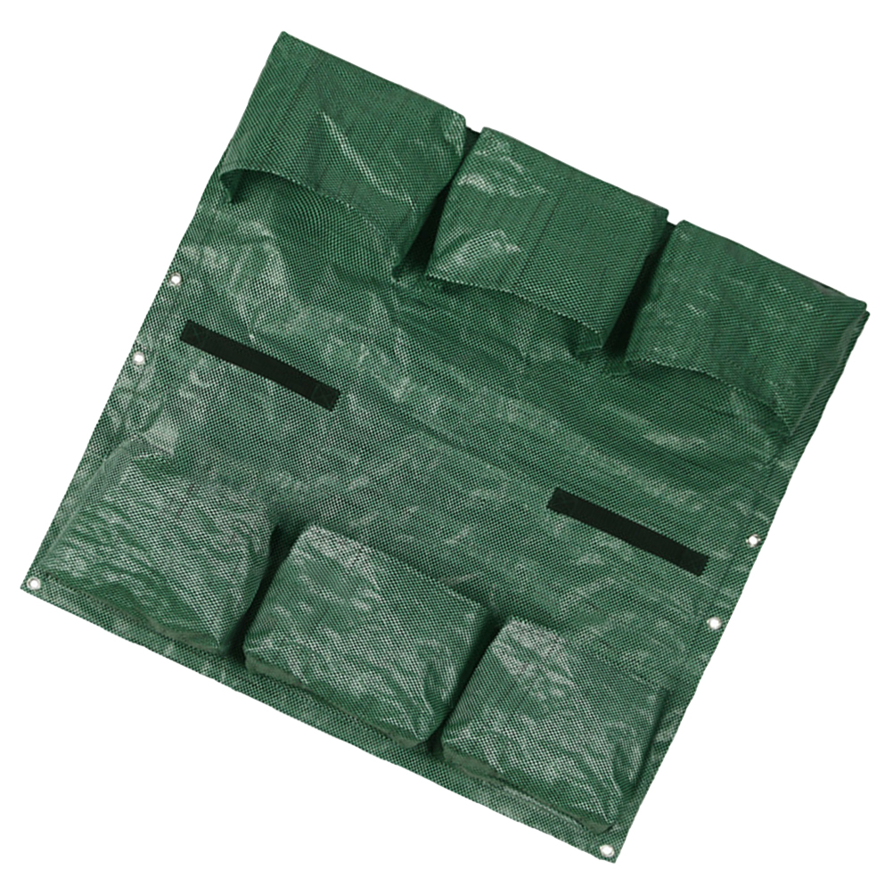 Entireivity Outdoor Handrail Hanging Planting Bag PP Multi-Pocket ...