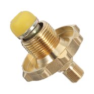 Propane Refill Adapter for 1 lb Tanks, LP Gas Exchange, Solid Brass ...