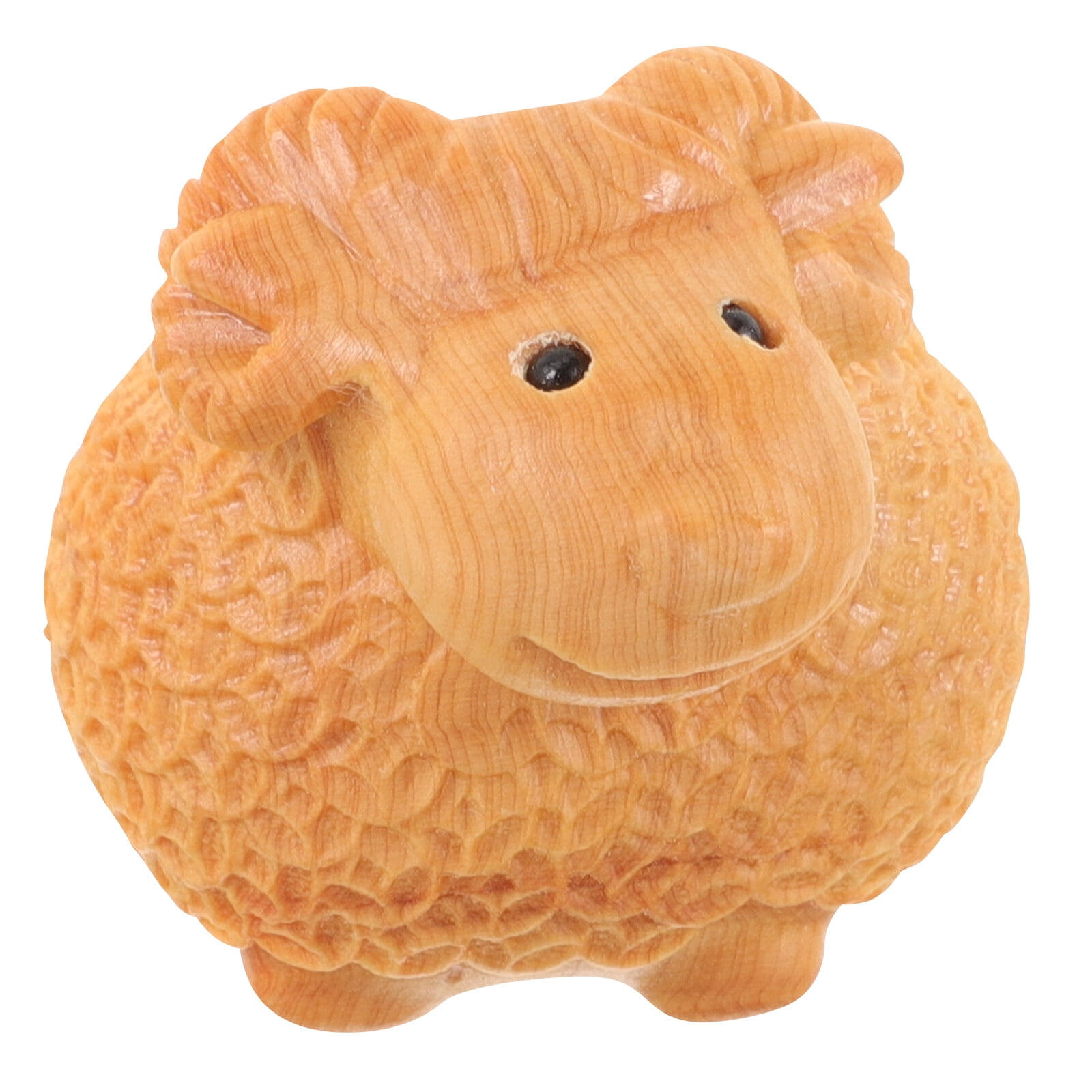 Entireivity Wood Carved Sheep Statue Wooden Carving Sheep Statue Wooden ...