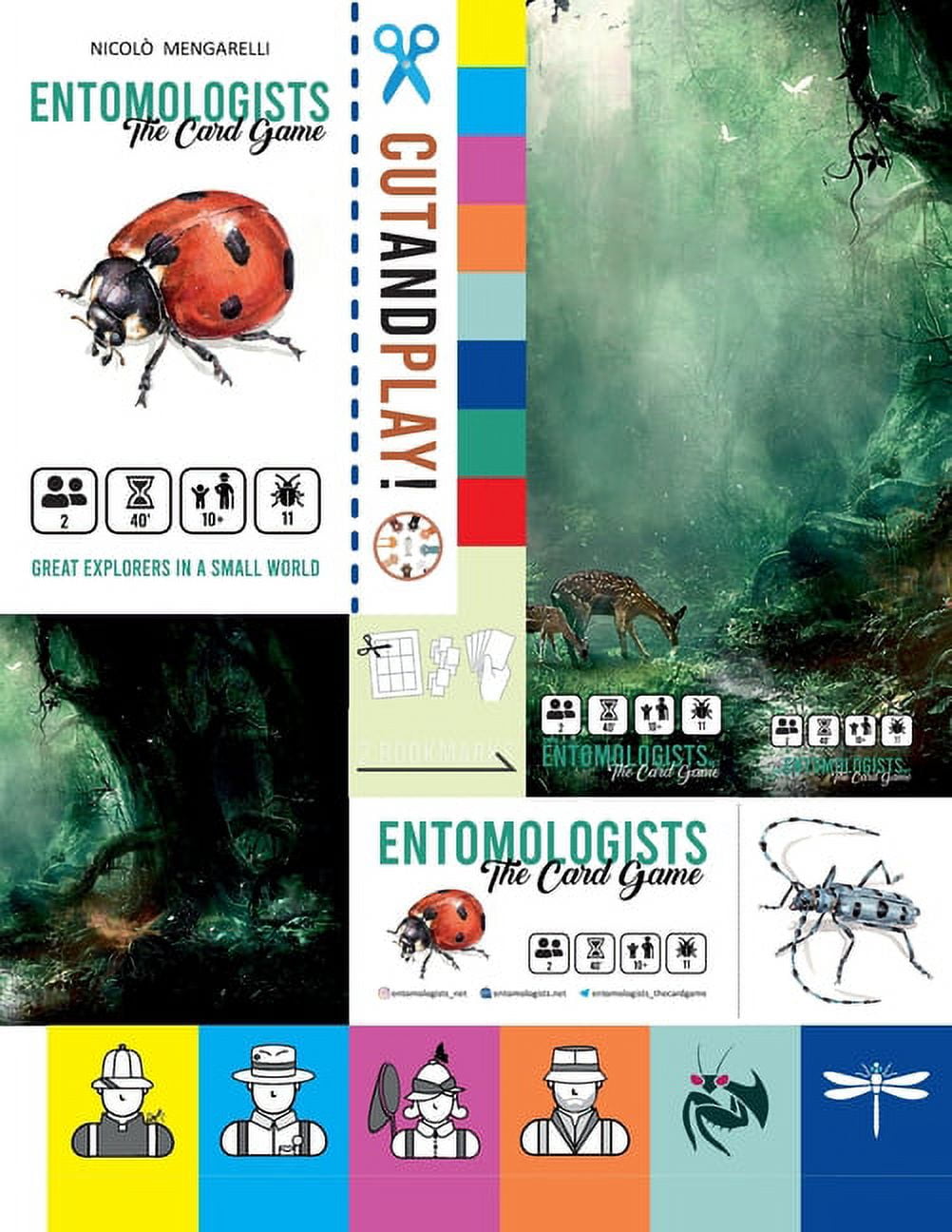 Entomologists - The Card Game : Great Explorers in a Small World - Cut ...
