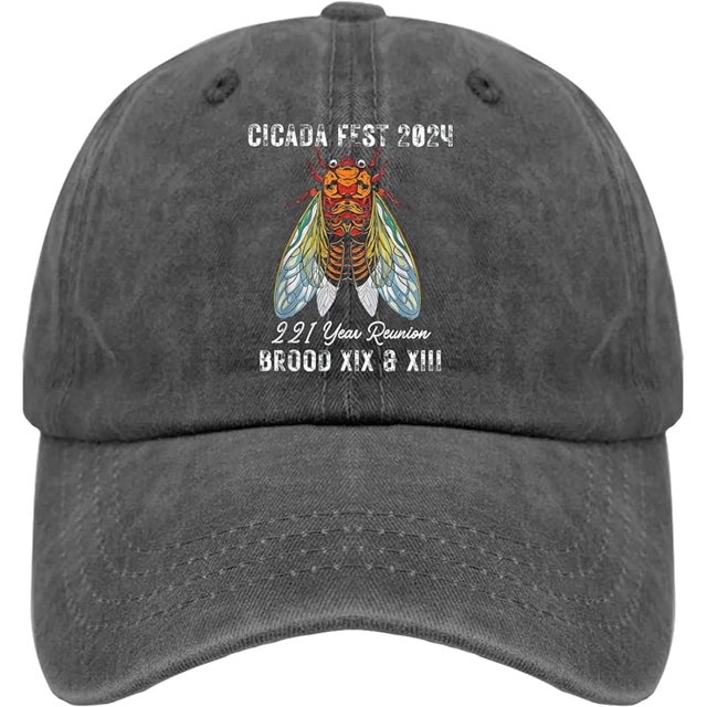 Entomology Cicada Lover Cicada Fest 2024 Broods XIX & XIII Hats for Men ...