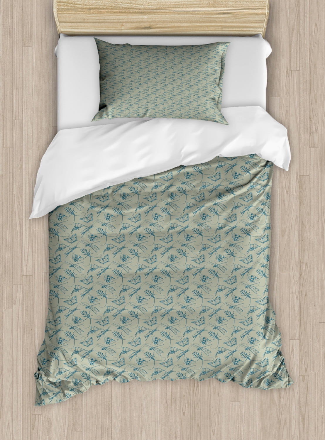 Entomology Duvet Cover Set Twin Size, Monotone Demonstration of Various ...