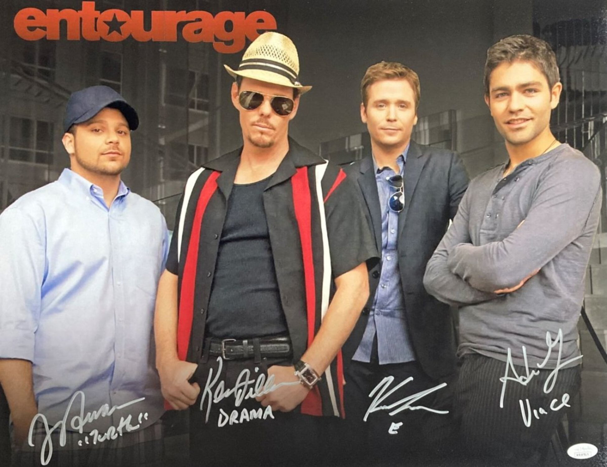 Entourage Cast Signed 16x20 Entourage Pose Photo Adrien Grenier Others ...