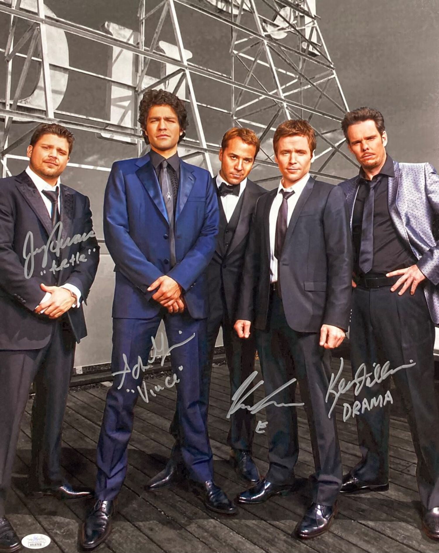 Entourage Cast Signed 16x20 Entourage Suit Photo Adrien Grenier Others ...