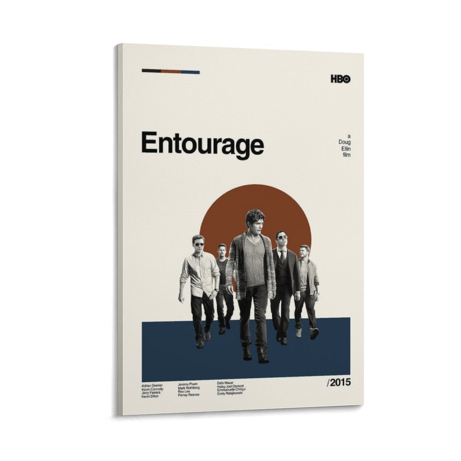 Entourage Poster, Entourage Movie Poster, Midcentury Art, Minimalist ...