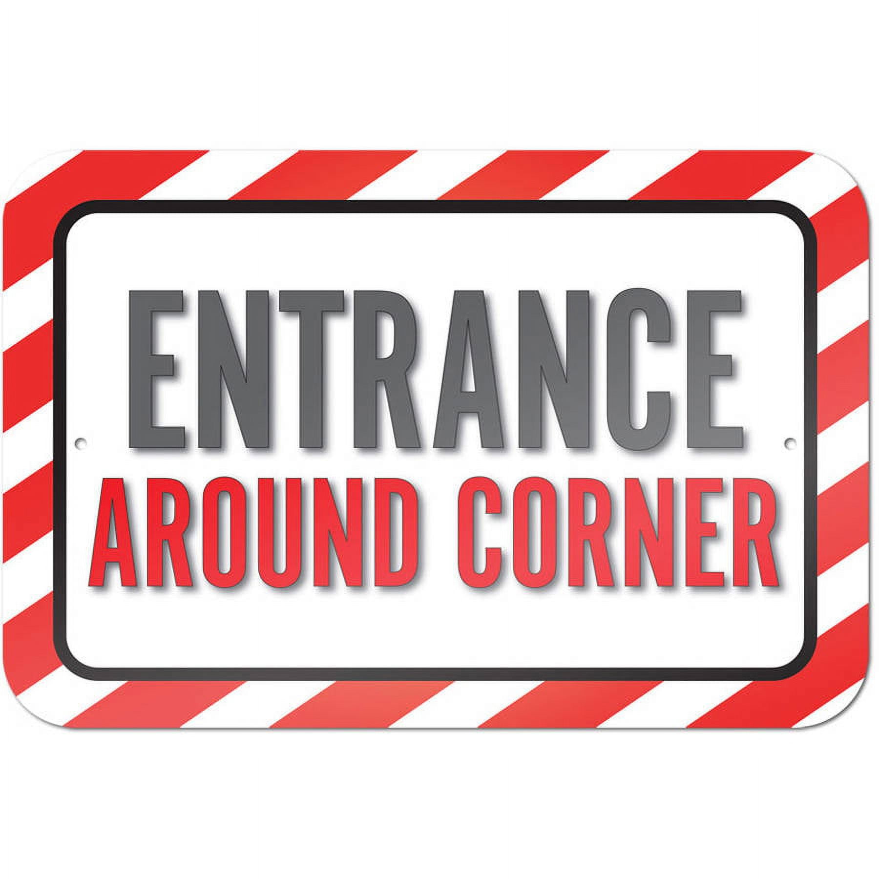 Entrance Around Corner Sign - Walmart.com
