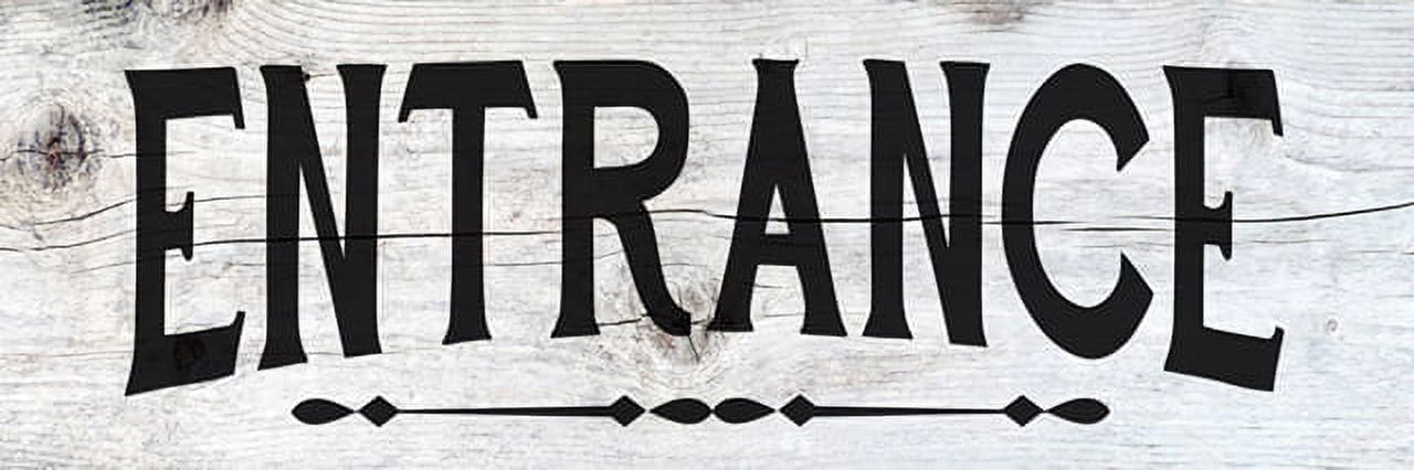 Entrance Chic White Farmhouse Wood Sign Wall Décor Gift 8x24 Wood Sign ...