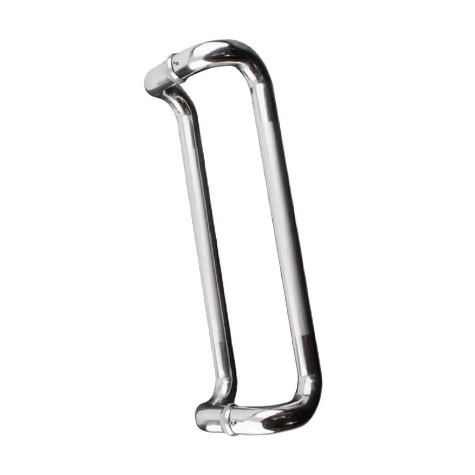 Entrance Door Handle 304 Stainless Steel Polished Round Tube Four-bend ...