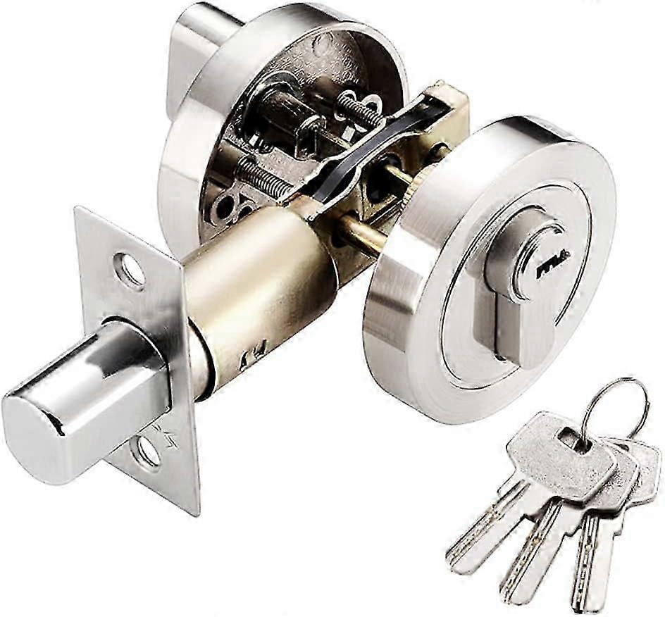 Entrance Door Lock, Single Cylinder Deadbolt, Round Deadbolt Lock ...