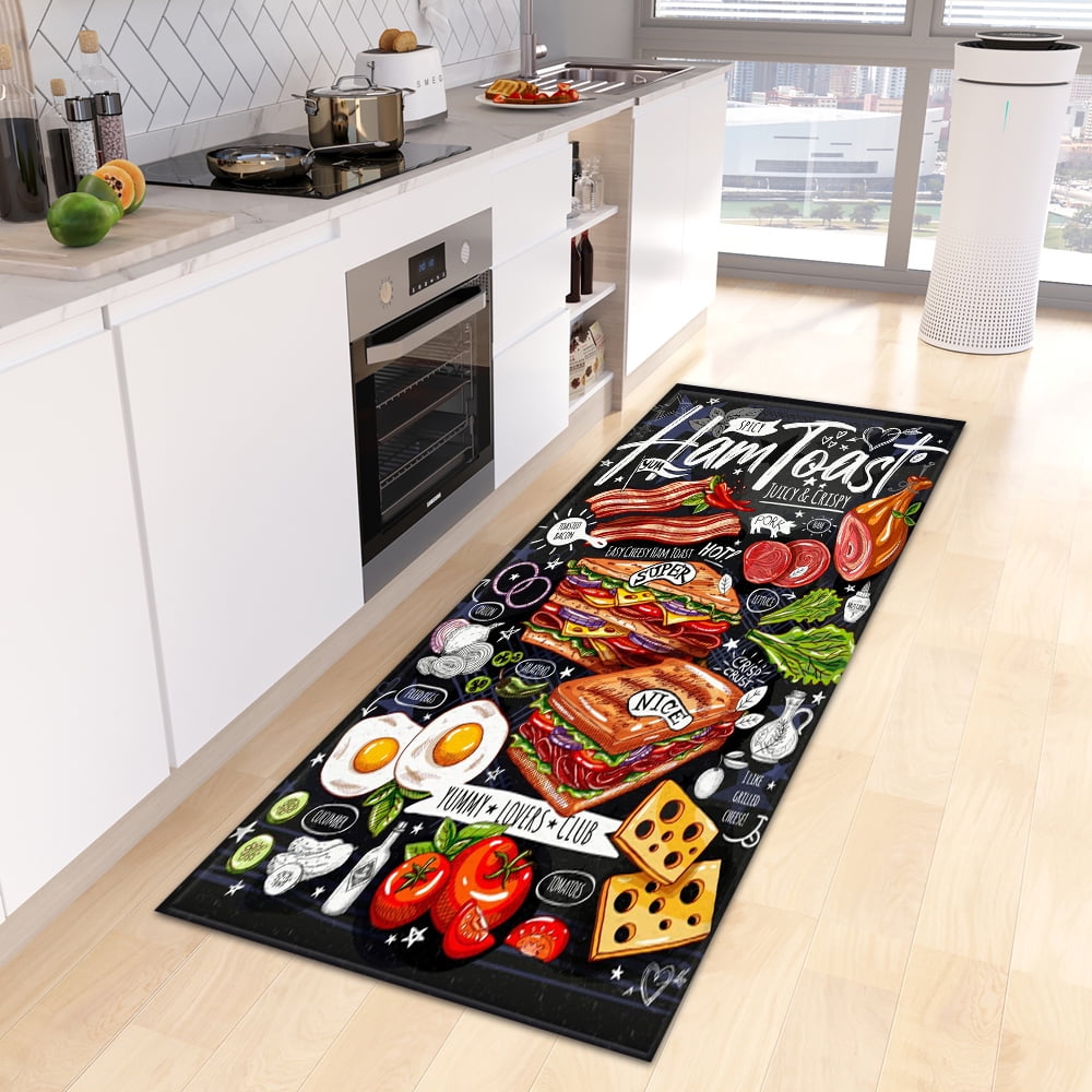 Entrance Doormat Bathroom Hallway Decor Foot Mat Kitchen Rug Food Home ...