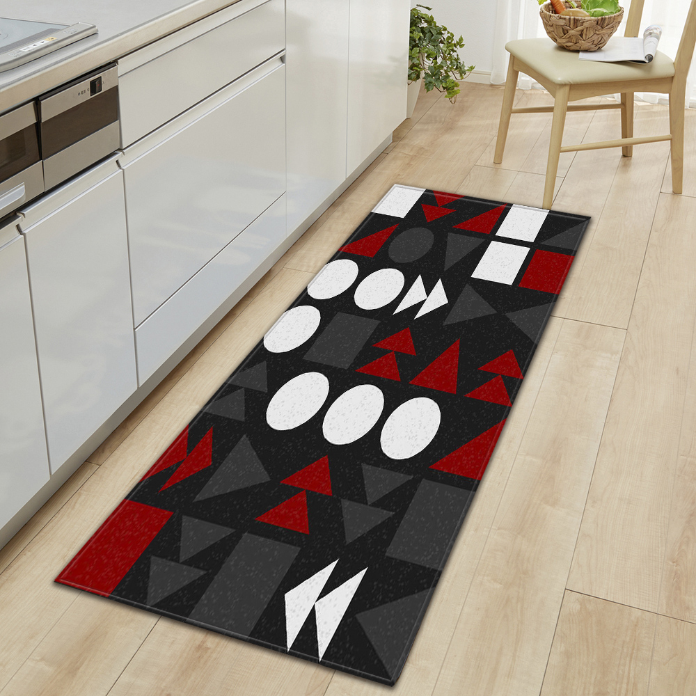 Entrance Doormat Custom Geometry Kitchen Mat Bedroom Living Room Floor ...