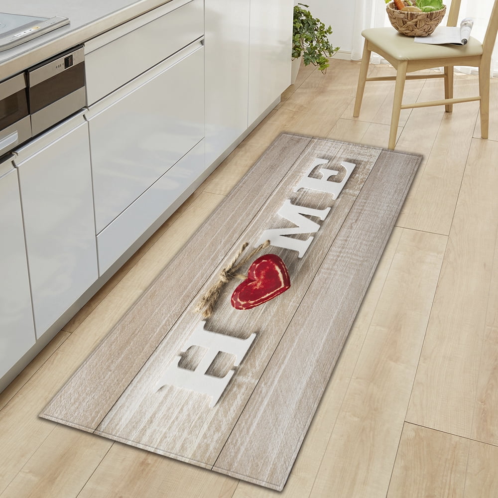 Entrance Doormat Kitchen Mat Hallway Wood Grain Bedroom Living Room ...