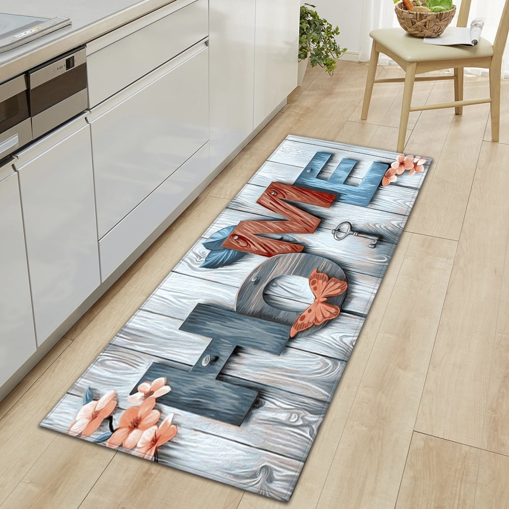 Entrance Doormat Kitchen Mat Hallway Wood Grain Bedroom Living Room ...