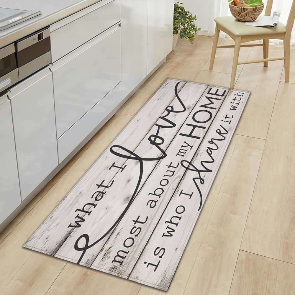 Entrance Doormat Kitchen Mat Hallway Wood Grain Bedroom Living Room ...