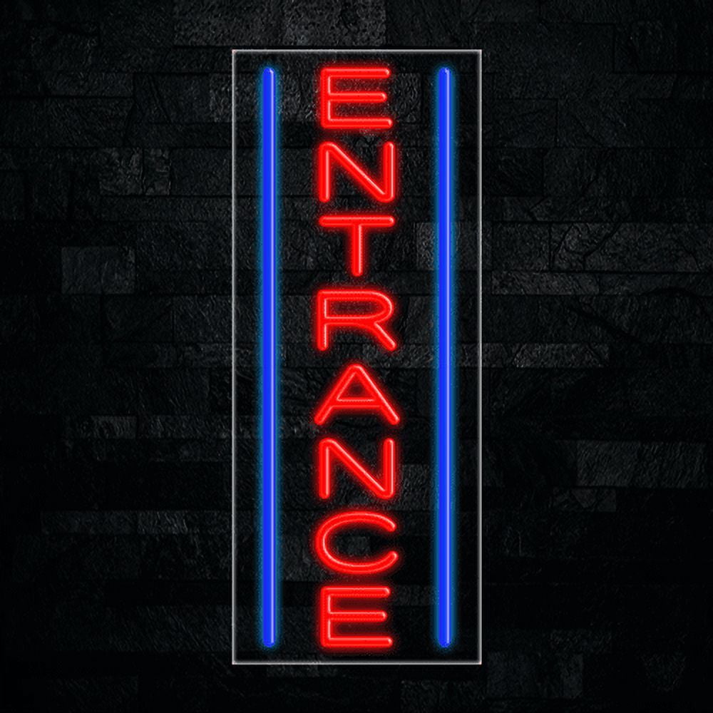 Entrance LED Neon Sign 12"L x 30"H #31553 - Walmart.com