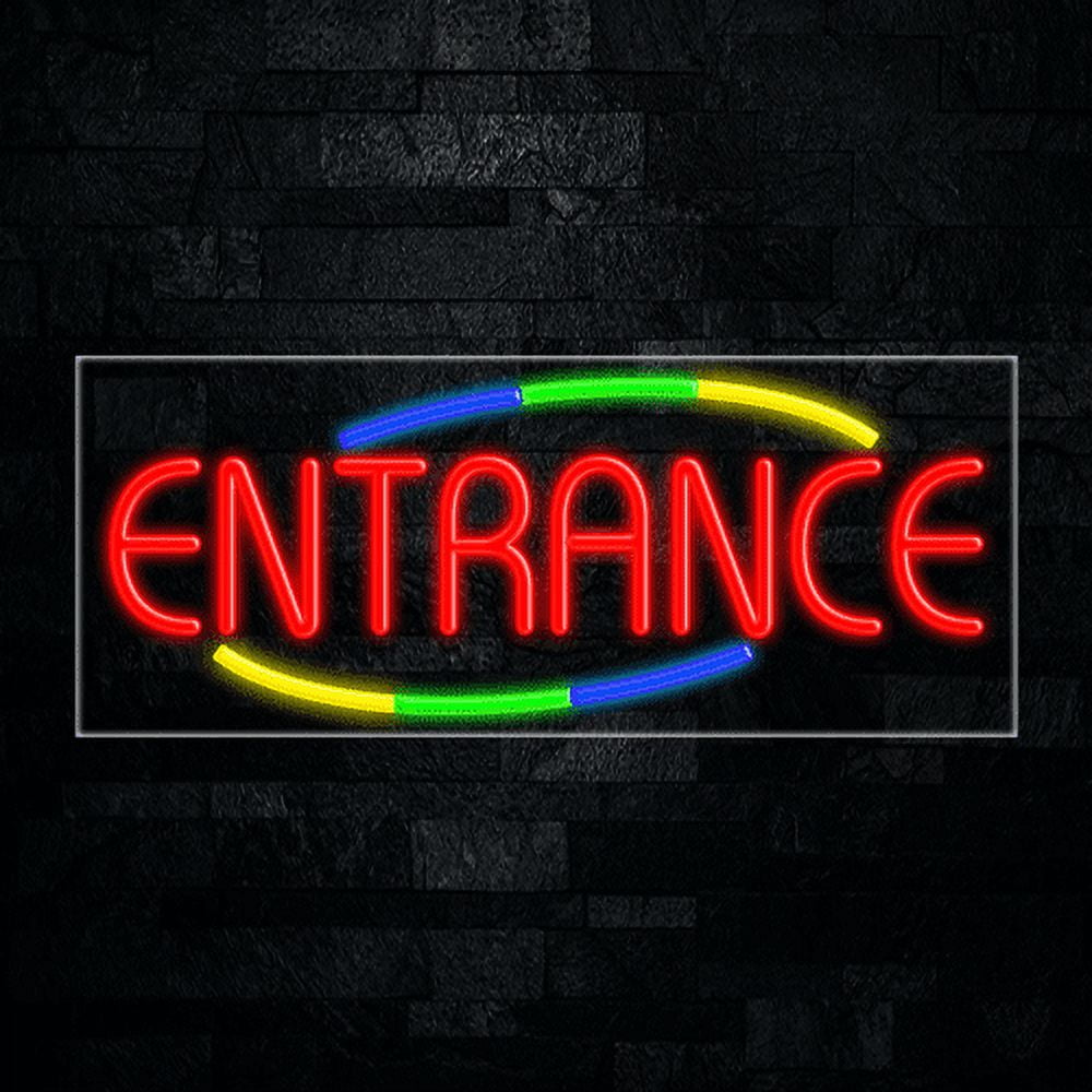 Entrance-LED Neon Sign 30"L x 12"H #30788 - Walmart.com